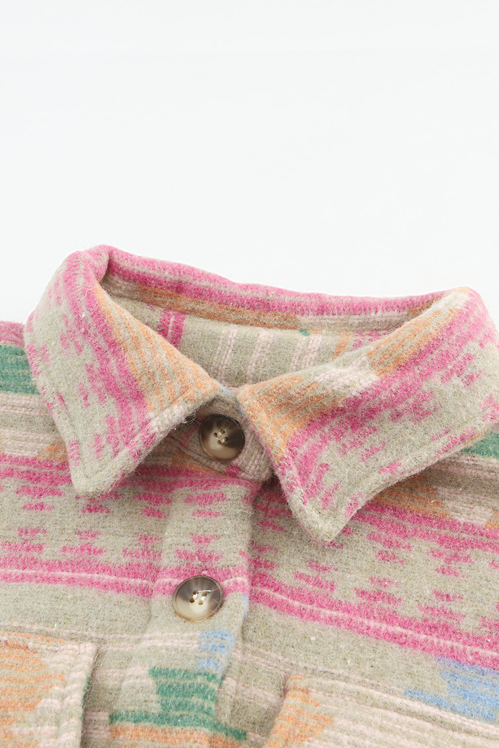 $ 12.2 - Wholesale Multicolor Western Aztec Print Button Flap Pocket ...