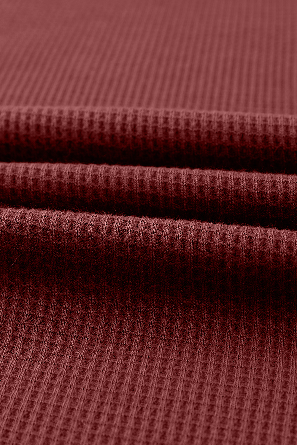 $ 6.4 - Wholesale Red Eyelet Raglan Sleeve Drop Shoulder Plus Size Top