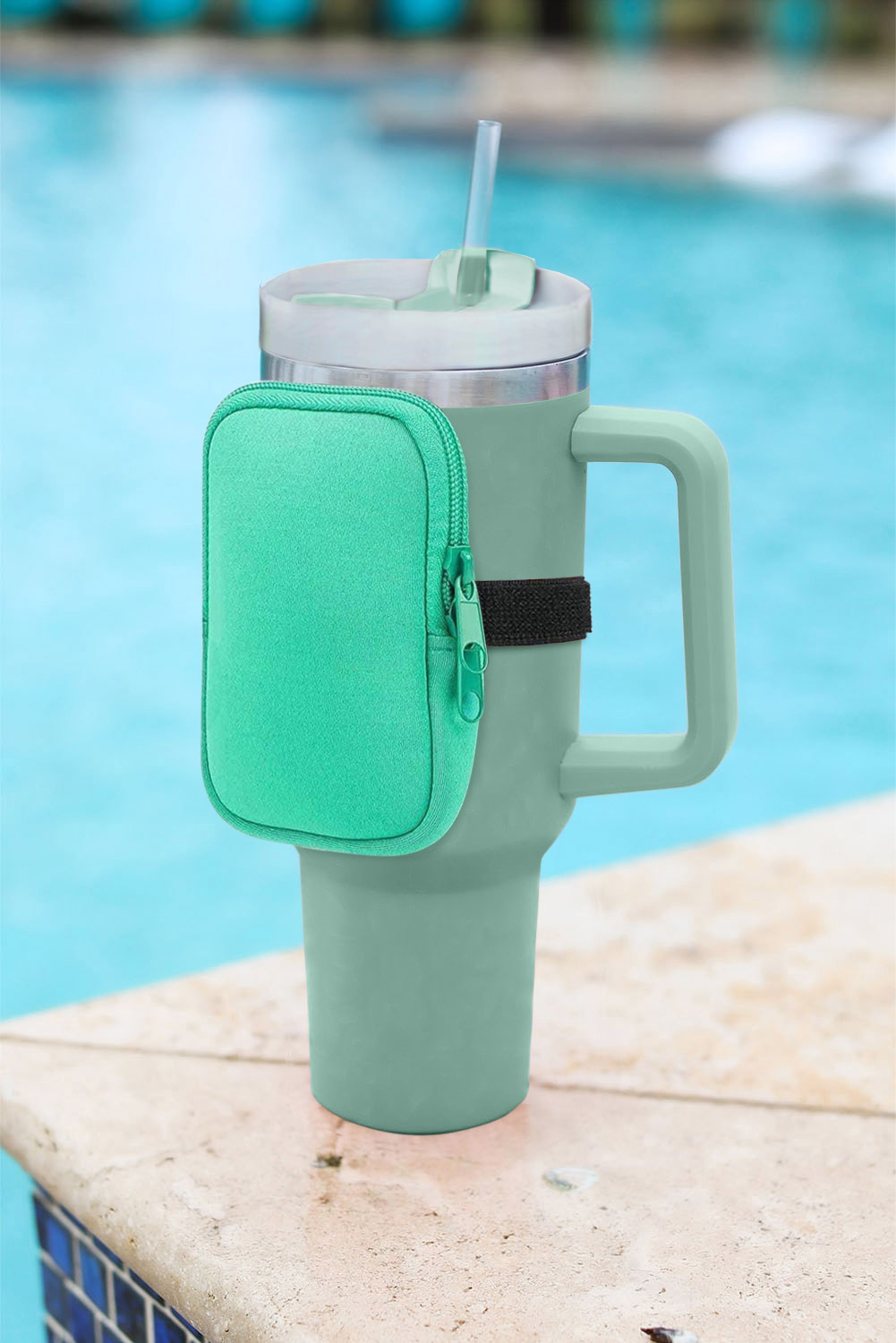 Mex$165.5 Vaso con mango aislado doble de acero inoxidable 304 verde 40 ...