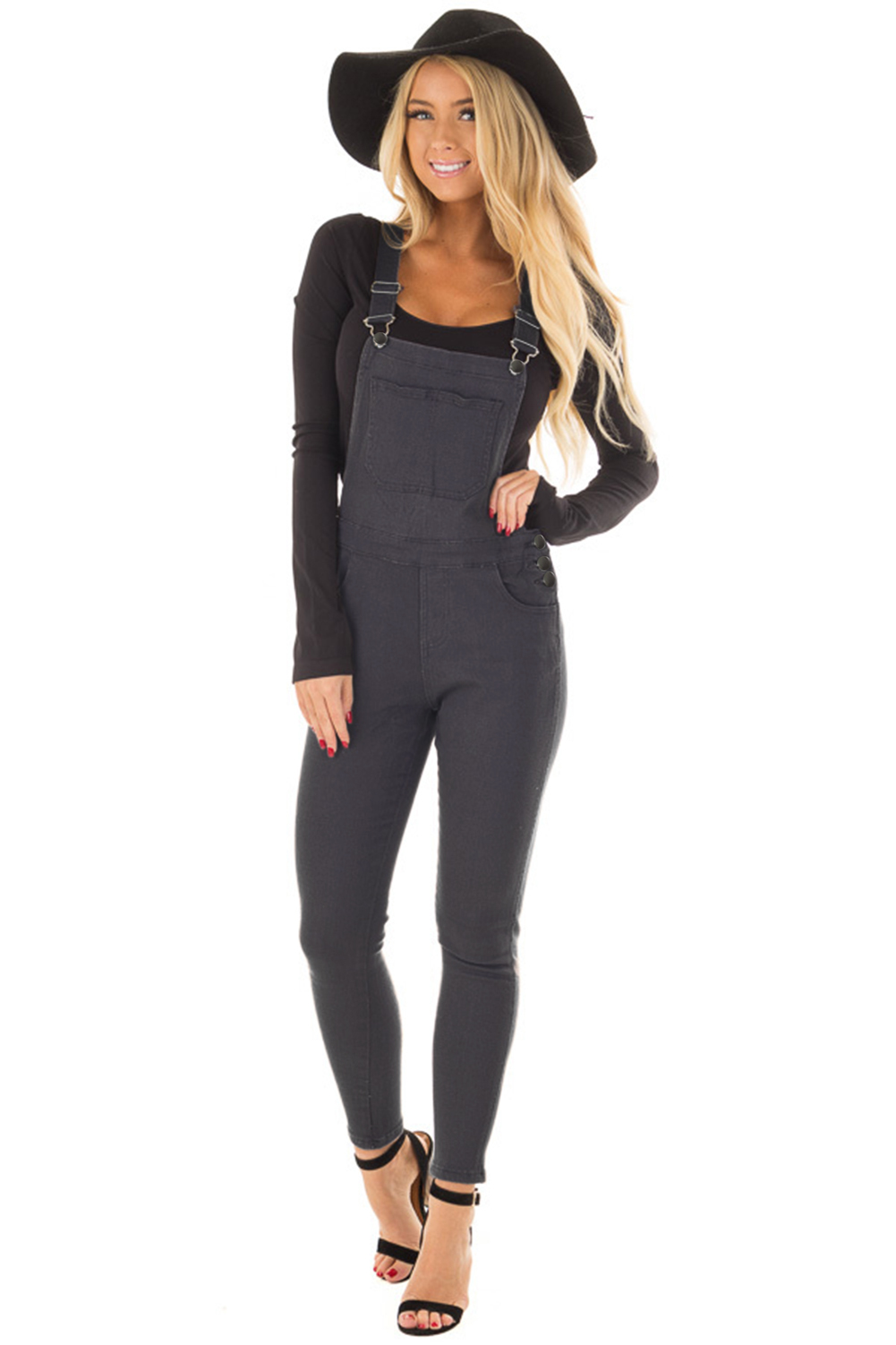 $13.9 Gray Denim Overall for Women Wholesale