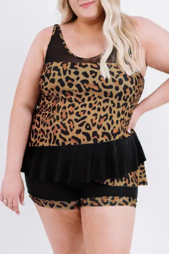 $3.98 Purple Black Black Polka Dot Splicing Sleeveless Plus Size ...