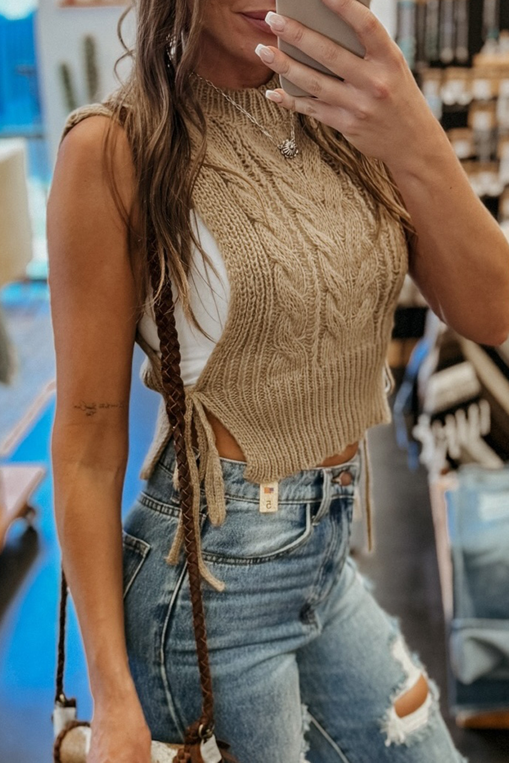 $6.4 Tan top Wholesale