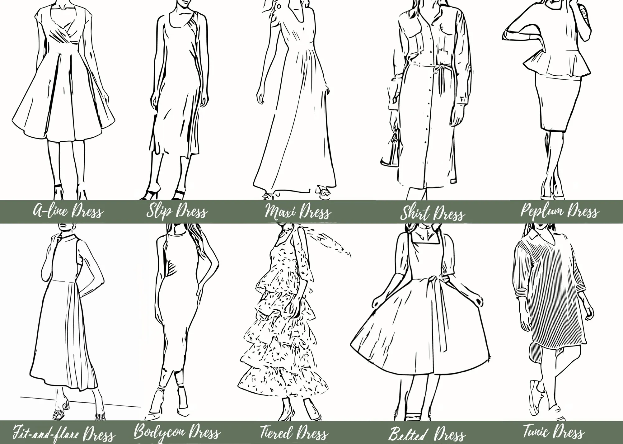10 Different Dress Shapes to Choose