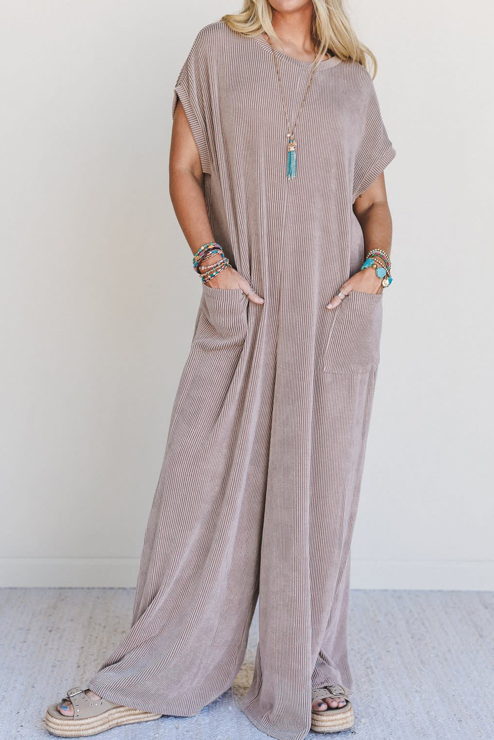 $11.76 Goat Twisted Ribbed Button Keyhole Back Short Sleeve Loose ...