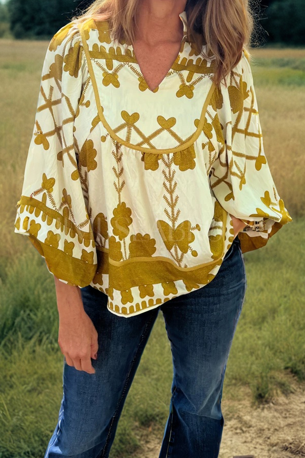 $8.02 Yellow Bindi Top Wholesale