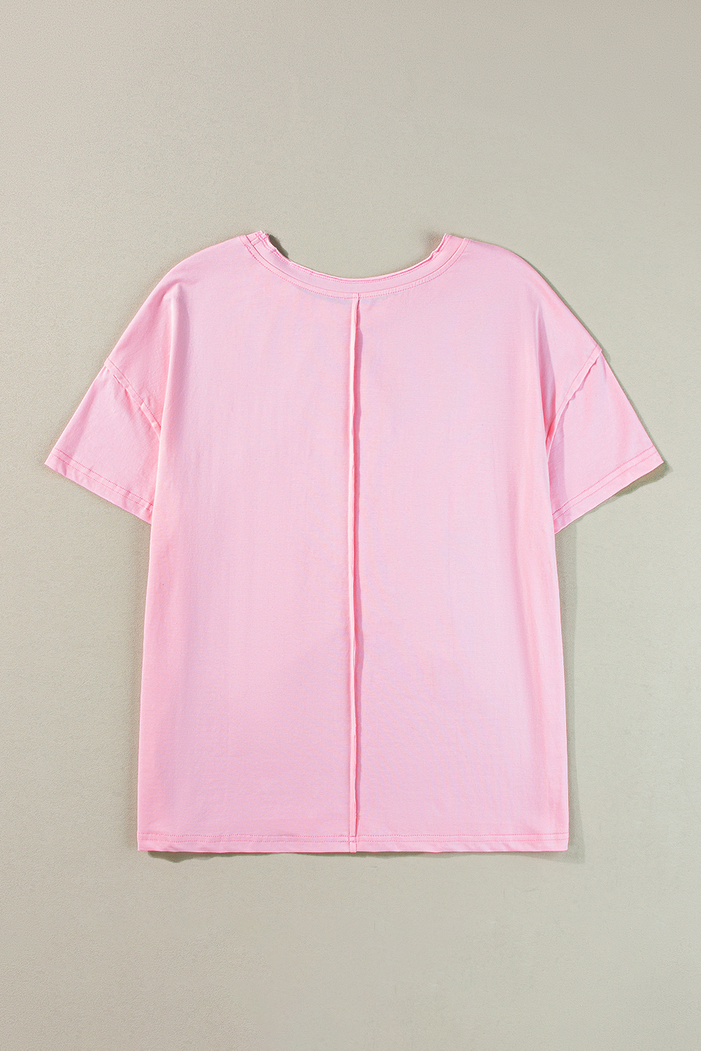 $ 9.98 - Pink Star Patchwork Loose T-shirt - ds.dear-lover.com