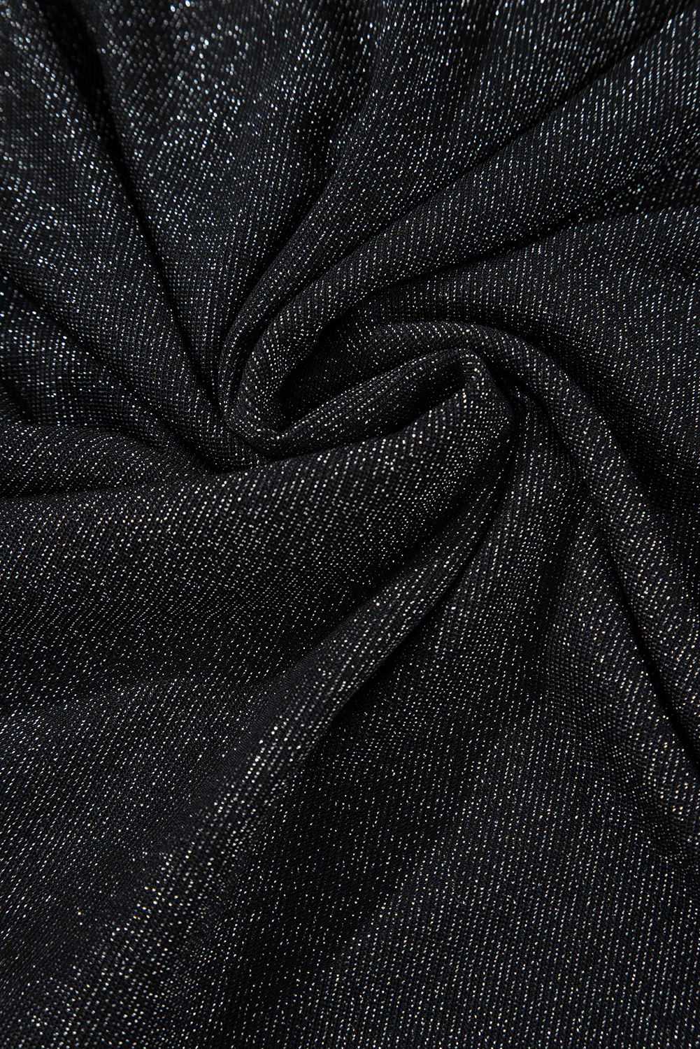 $ 11.33 - Black Metallic Bowknot Open Back V Neck Top - ds.dear-lover.com