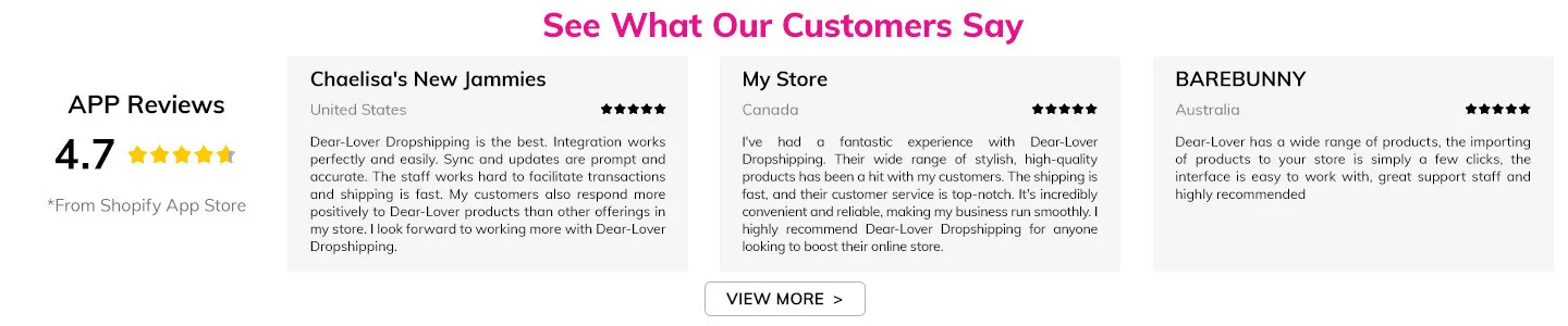 Dear-Lover Dropshipping, Boutique Supply Chain Solution