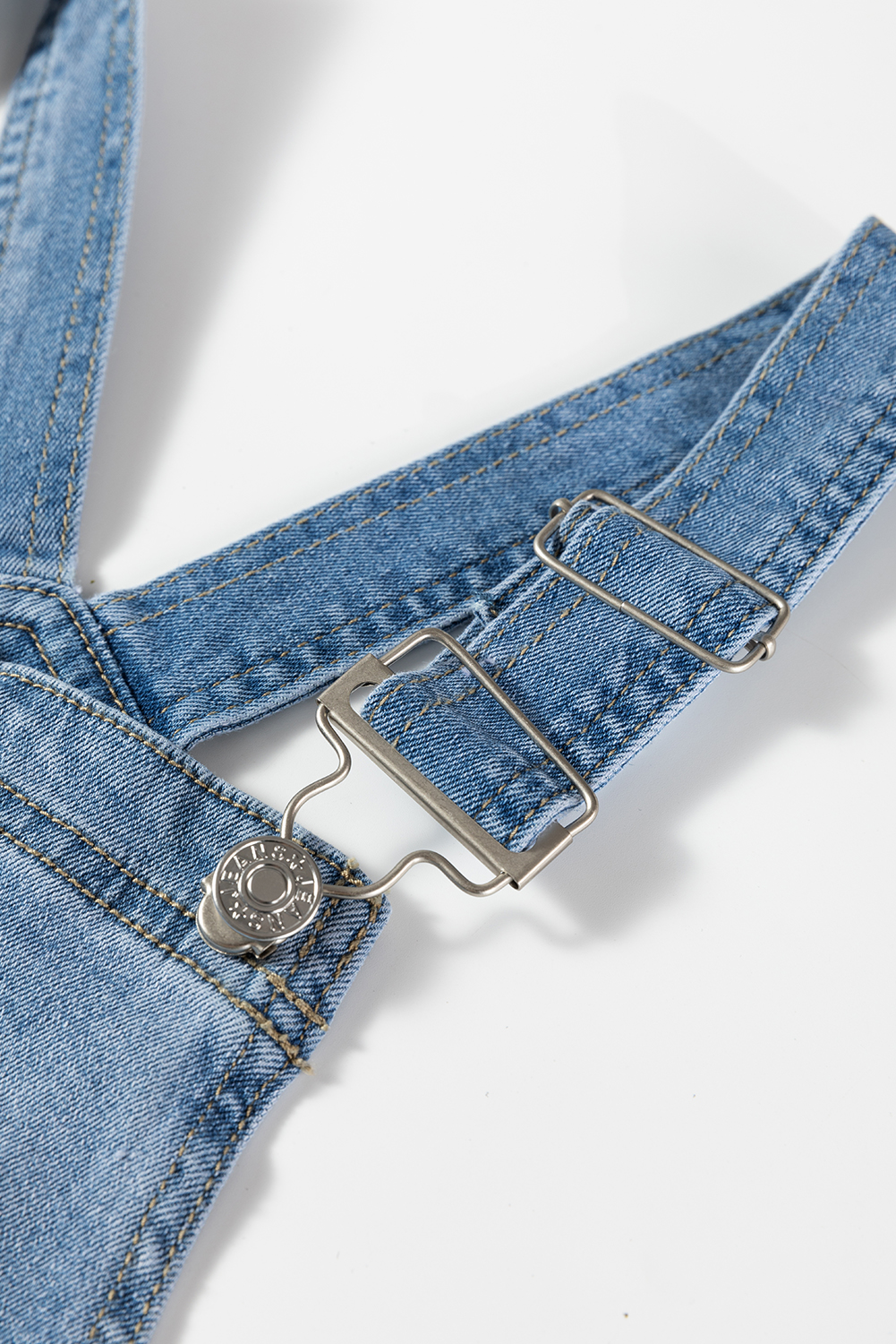 $ 29.22 - Dusk Blue Adjustable Buckle Barrel Denim Overalls - ds.dear ...